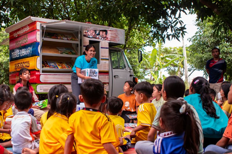 How the Mobile Library Brings Books, Arts, and Joy to Battambang ...
